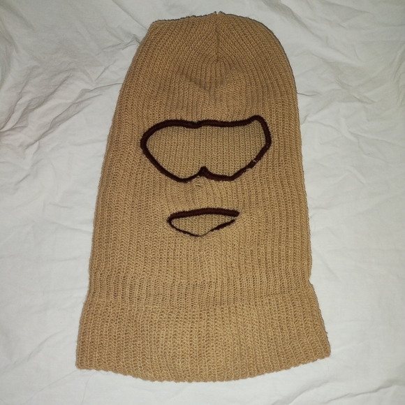 Unbranded | Accessories | Vintage Tan Brown Ski Mask 97s 14 Long And 8 ...